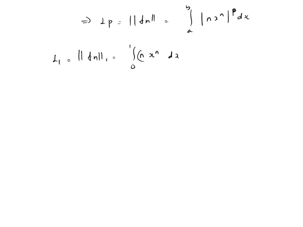 SOLVED: Advanced Analysis Show that the L1 norm and the L2 norm are not ...