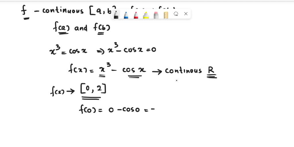 SOLVED Show That The Equation 3x 2 Cos X 5 0 Has Exactly One Real