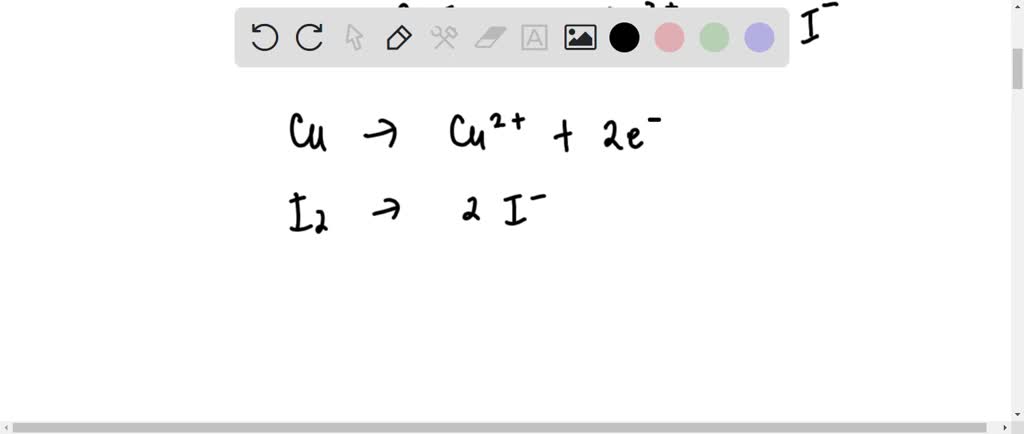 SOLVED: Study this chemical reaction: Cu+I2 L Cul2 Then, write balanced ...