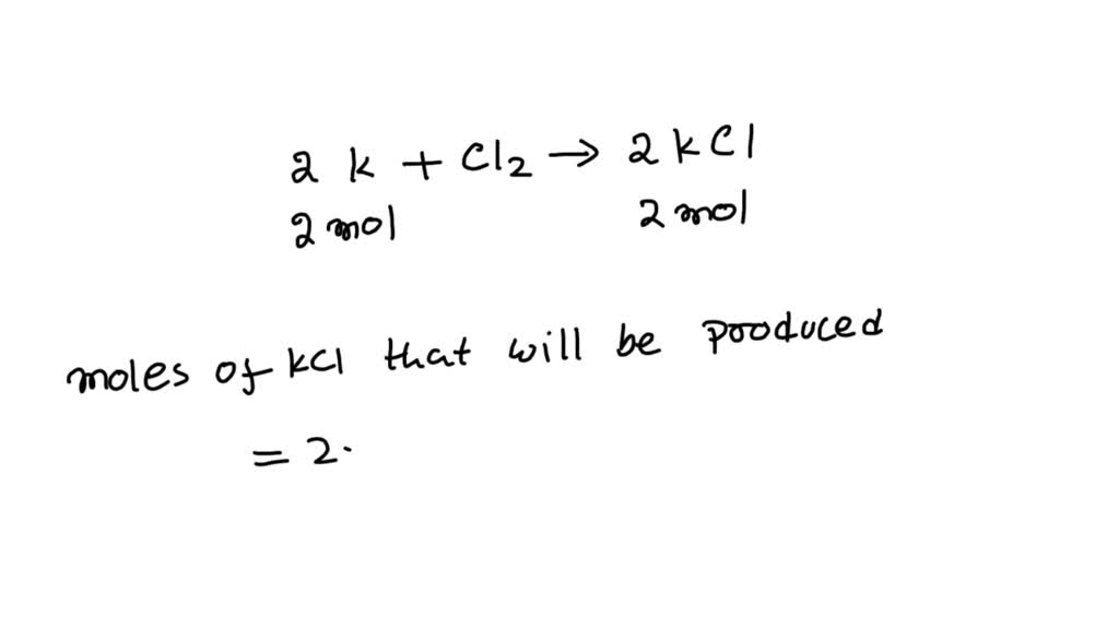 SOLVED: if you have 0.204 moles of cl2 used in the following reaction ...