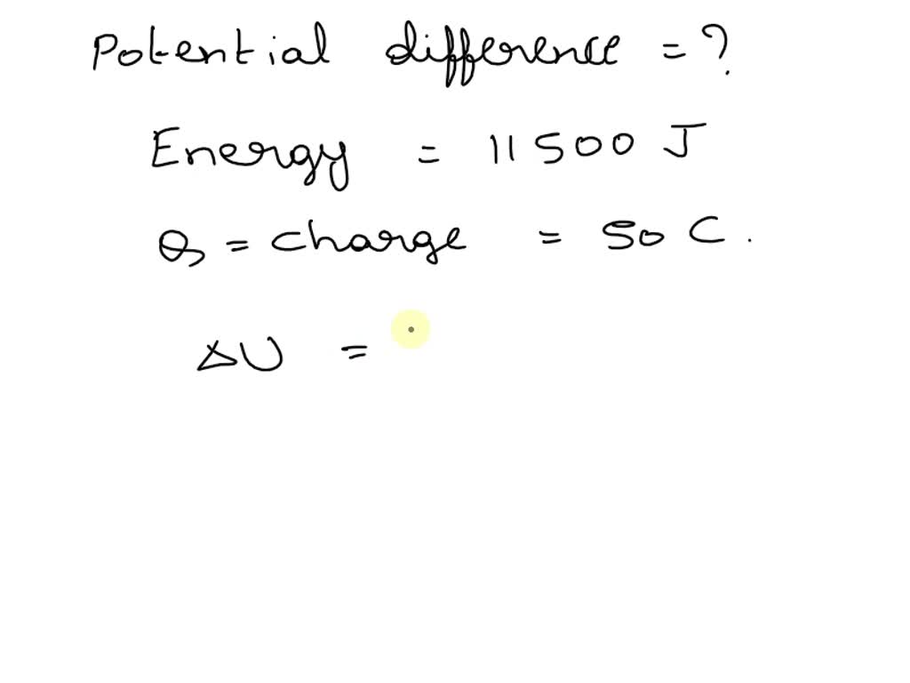 Calculate the charge flow if the energy transferred is 5.25 kJ and the ...