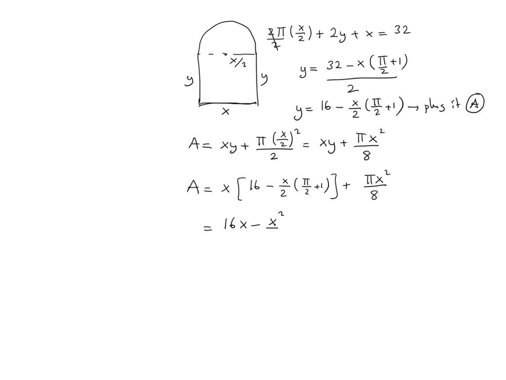 SOLVED: A Norman window has the shape of a rectangle surmounted by a ...