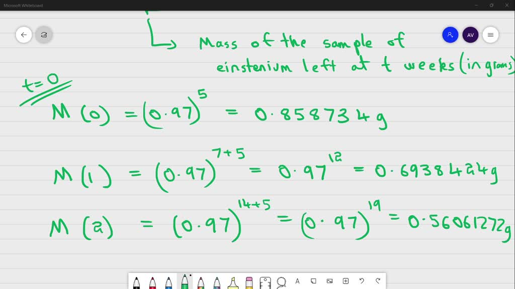 The chemical element einsteinium-253 naturally loses its mass over time ...