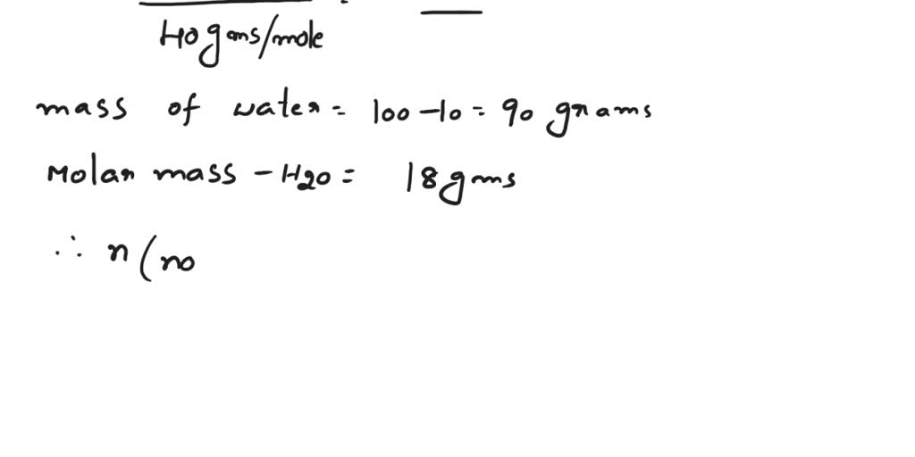 SOLVED: calculate the mole fraction of sodium hydroxide in 10% w/w NaOH solution
