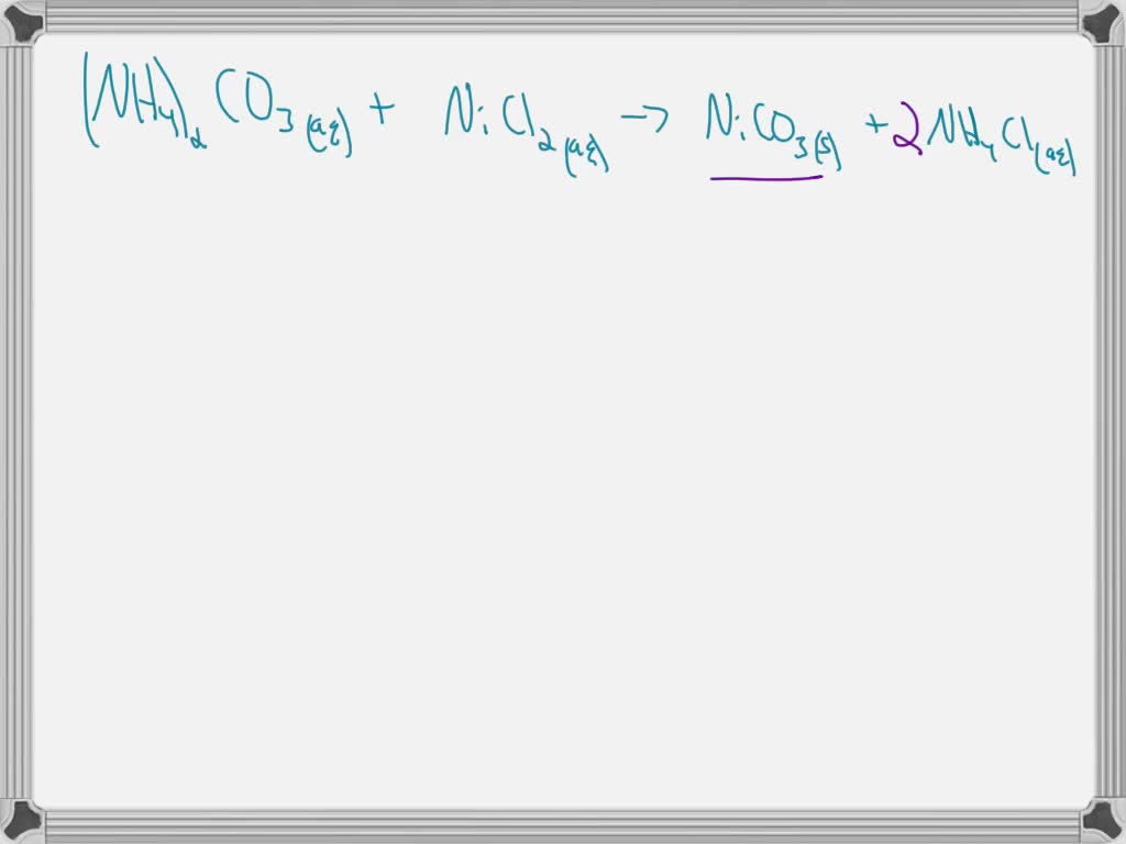 SOLVED: QUESTION 5 Double displacement; Silver acetate and ammonium ...