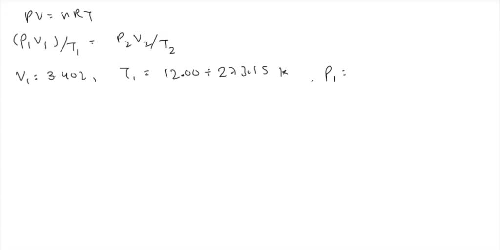 A sample of an ideal gas has a volume of 3.60 L at 12.80 ∘C and 1.80 atm. What is the volume of ...