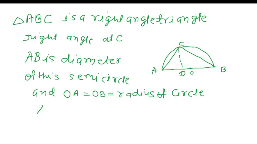 SOLVED: ABC is a right triangle with