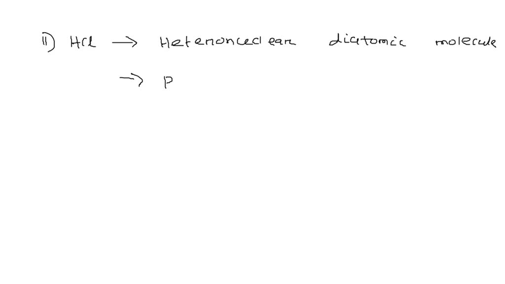 Solved Which Of The Following Molecules May Show A Pure Rotational