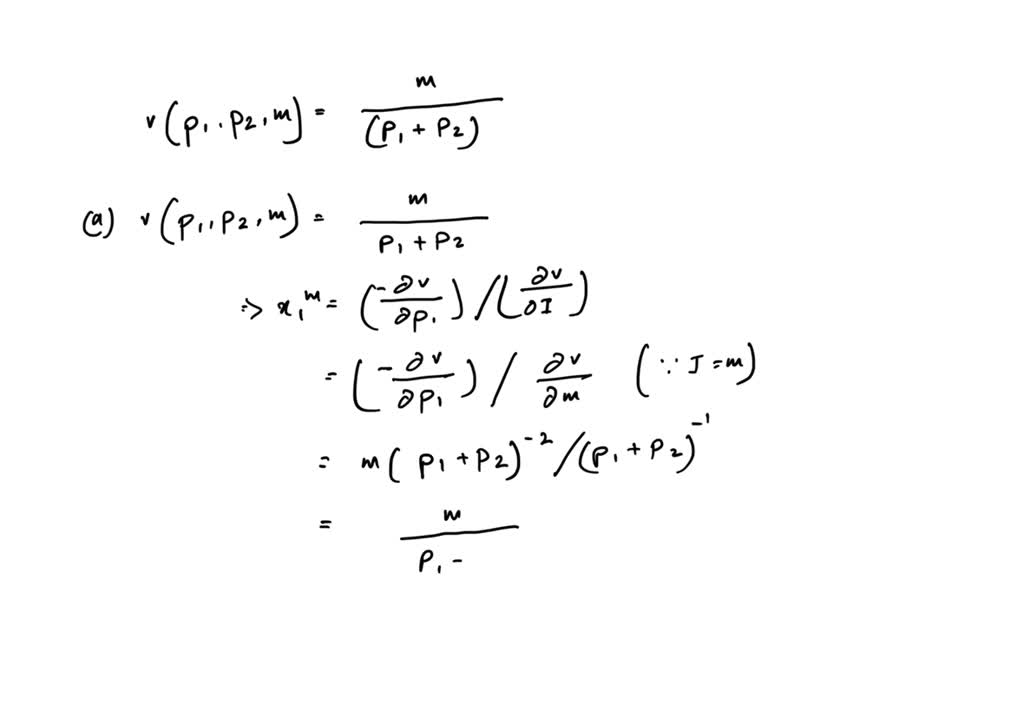 SOLVED: how to derive the direct utility function, when your given the ... SOLVED: how to derive the direct utility function, when your given the ...