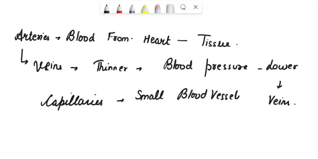 SOLVED: Blood from the hand drains in the veins, which drain into the ...