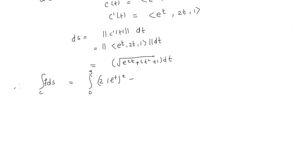 SOLVED: Compute the line integral of the scalar function f(x, y, z ...