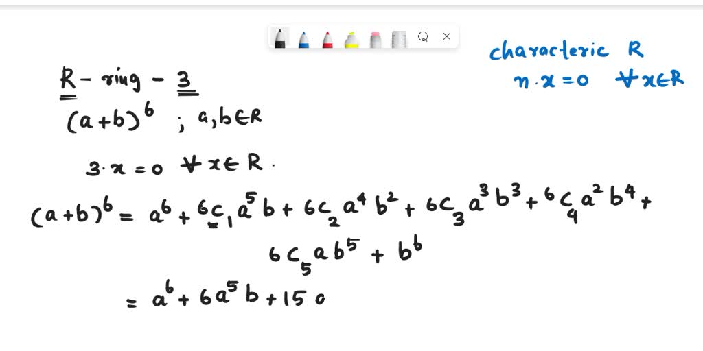 SOLVED: Consider the following rings: R; = %, Rz = Z * Zs Rs - 2 R = ( :a,beR Which of the rng ...