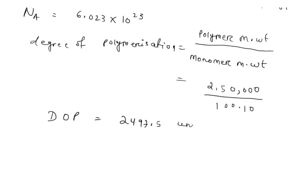 SOLVED: You are asked to perform a molecular weight characterization of poly(methyl methacrylate ...