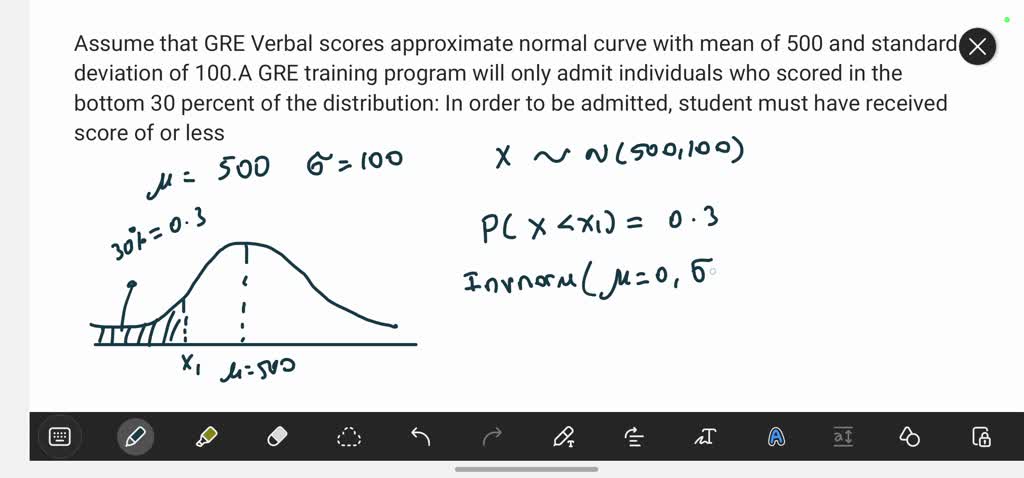 SOLVED: Assume that GRE Verbal scores approximate normal curve with ...