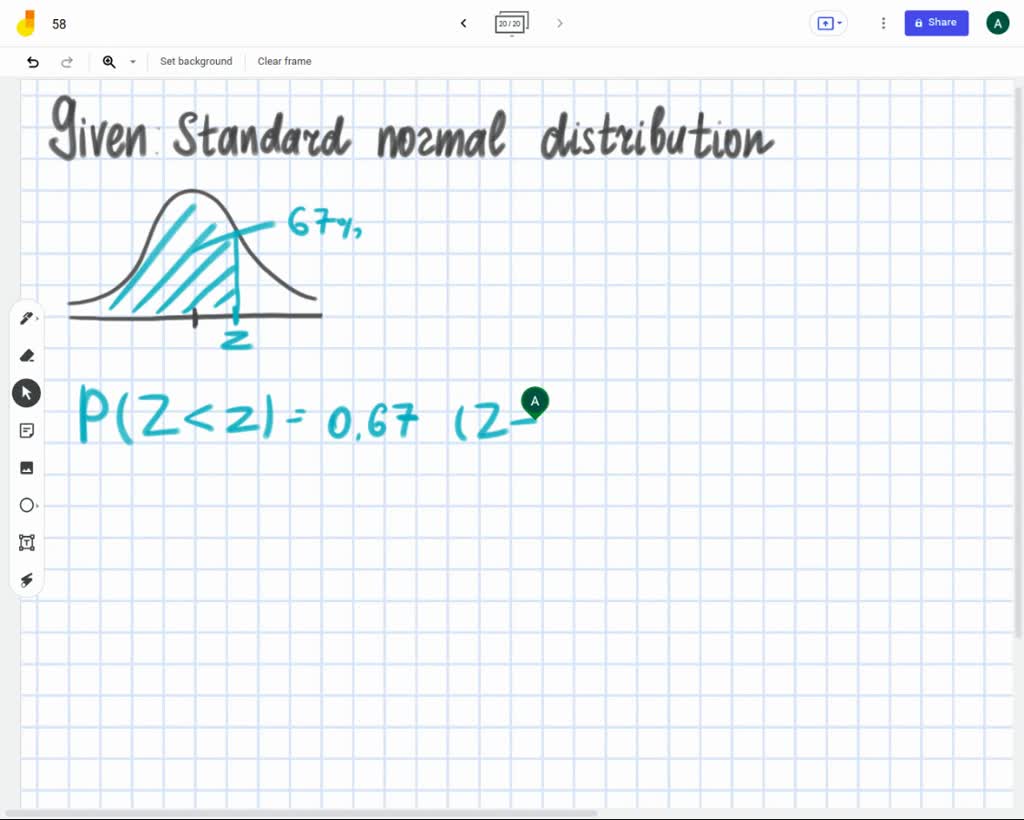 SOLVED: Find z(0.67), the 67% point of the Standard Normal distribution