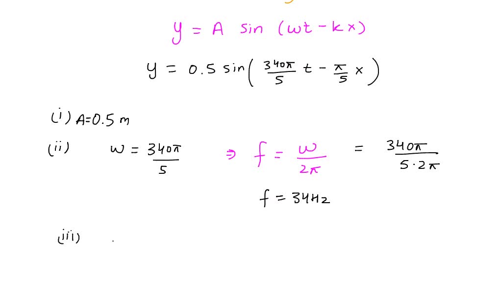 SOLVED: 'Ex. 36 A simple harmonic progressive wave of frequency 5 Hz is ...
