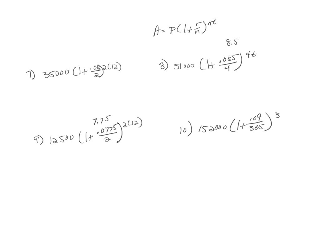 SOLVED: 1,030 at 4% compounded semiannually for 2 years.