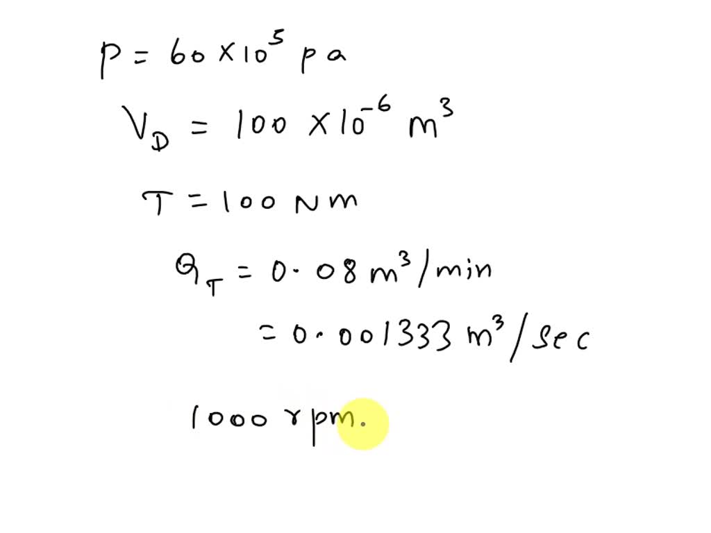 SOLVED: 1- 1) A pump operates at 3000 psi and delivers 5 gpm. It ... SOLVED: 1- 1) A pump operates at 3000 psi and delivers 5 gpm. It ...
