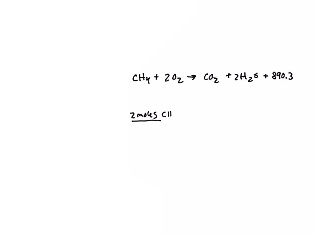SOLVED: Methane burns in oxygen as shown by the following ...