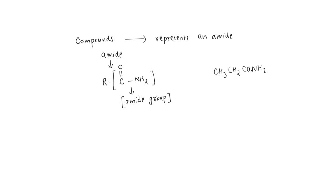 SOLVED: Which of the following compounds represents an amide? 1 ...