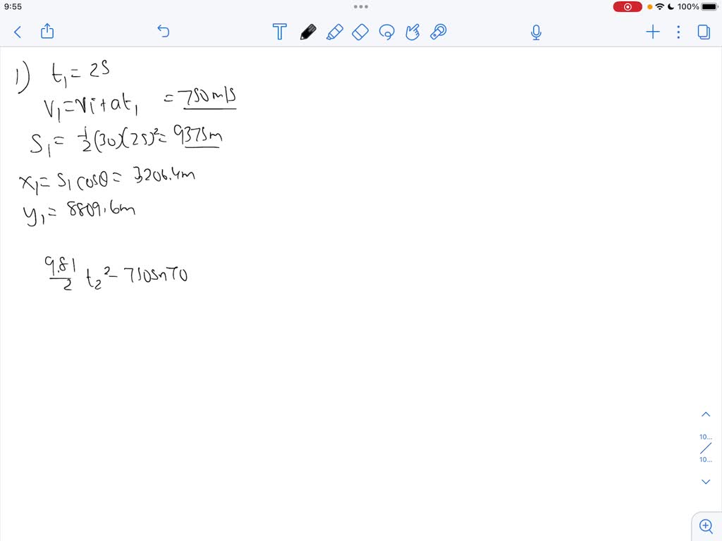 SOLVED: Texts: A rocket is launched from rest and moves in a straight line at 45.0 degrees above ...
