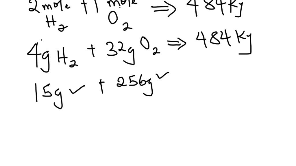 Thermochemical stoichiometry: electrolysis of water absorbs 286 kJ for ...