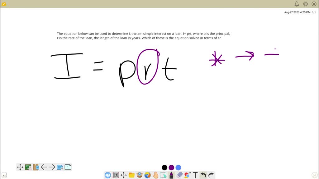 SOLVED: The formula shown can be used to find A, the amount of money ...