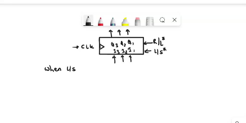 SOLVED: Problem 1.0 - 25 Points Draw the circuit diagram and timing diagram of a 3-bit parallel ...