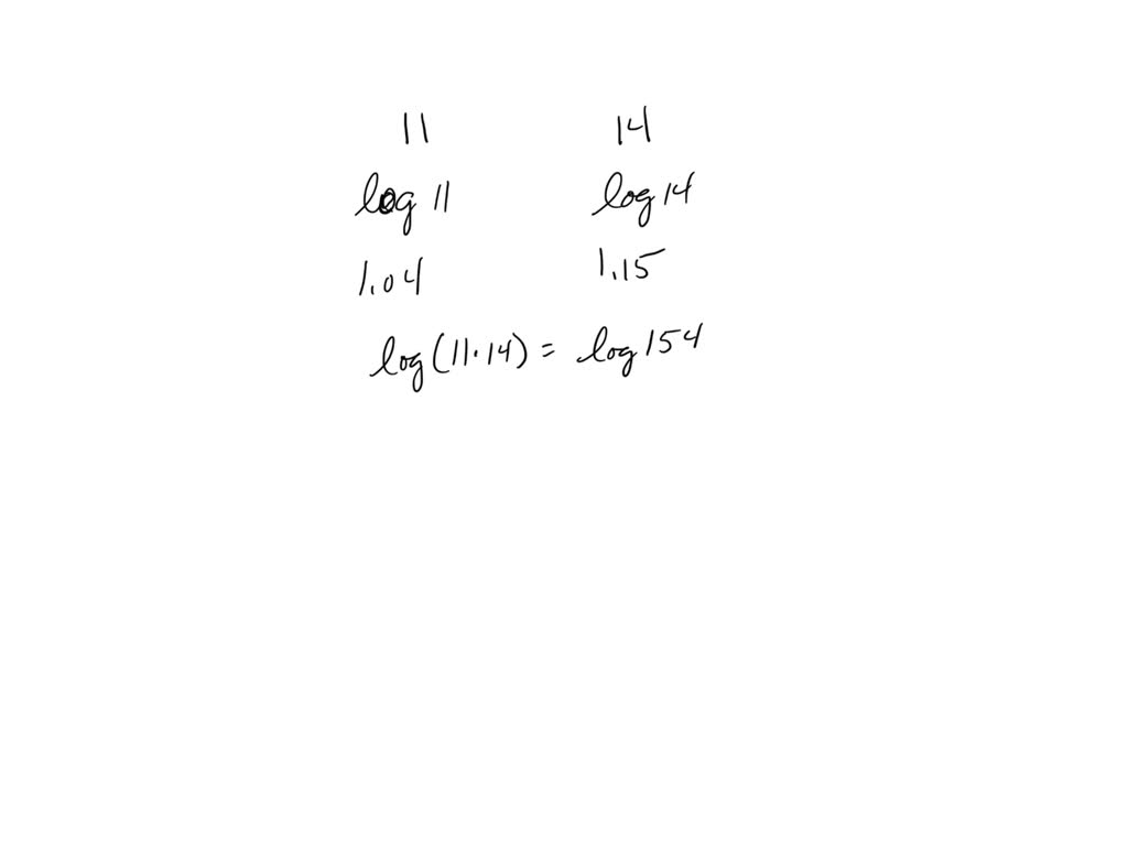 SOLVED: Choose two numbers and add their common logarithms. Then find ...