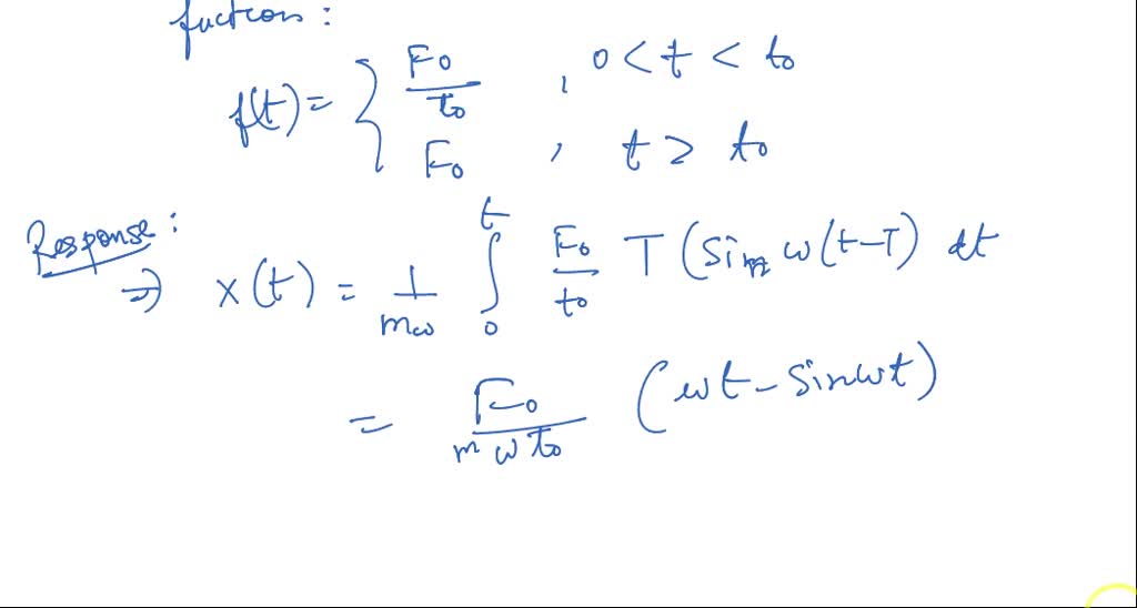 Solved 2 Use The Duhamel Integral Method To A Derive The Expressions Do Not Solve The