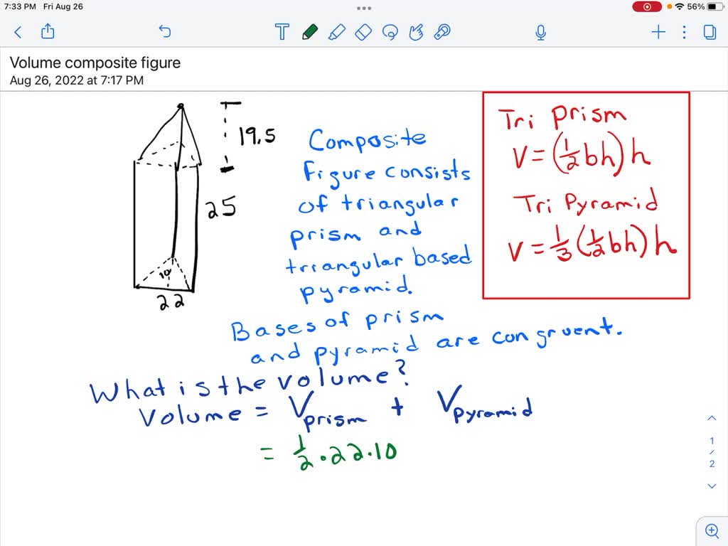 SOLVED: 'What is the volume of the composite figure? The composite ...