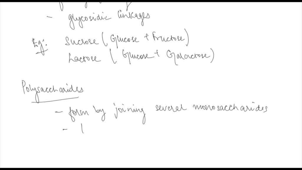 SOLVED: Match the following carbohydrates with their functions ...
