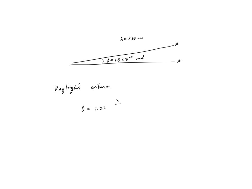 SOLVED: A binary star system has a maximum angular separation between the stars of 1.9Ã—10^-5 ...