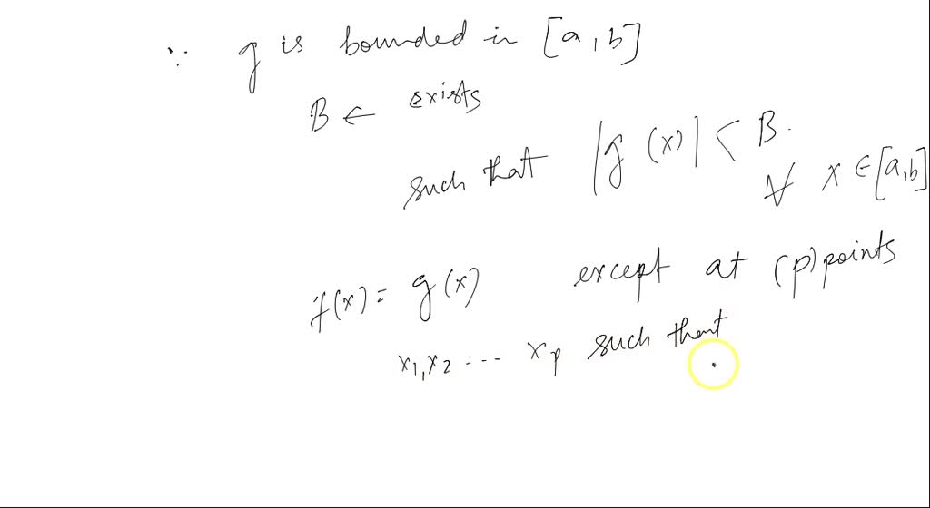 SOLVED: (8) Let f : [a, b] → [1,∞) be a Riemann integrable function (Note f(x) ≥ 1). Prove that ...