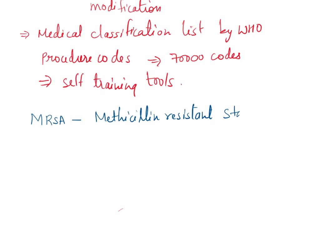 A 72-year-old male is admitted to the hospital for MRSA. Which ICD-10 ...