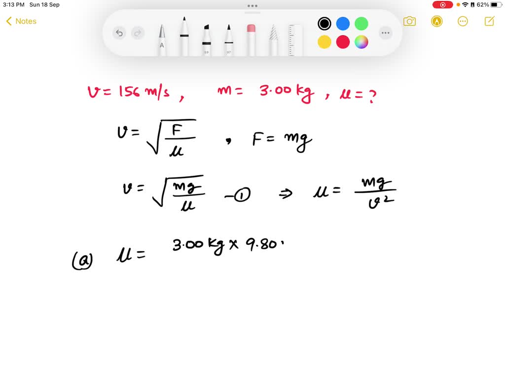 SOLVED: Tension is maintained in a string as in the figure below. The observed wave speed is v ...