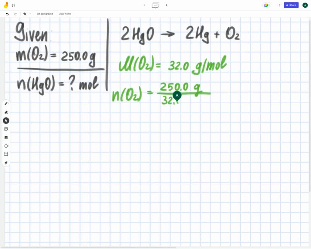 SOLVED: Mercury(II) oxide (HgO) decomposes to form mercury (Hg) and ...