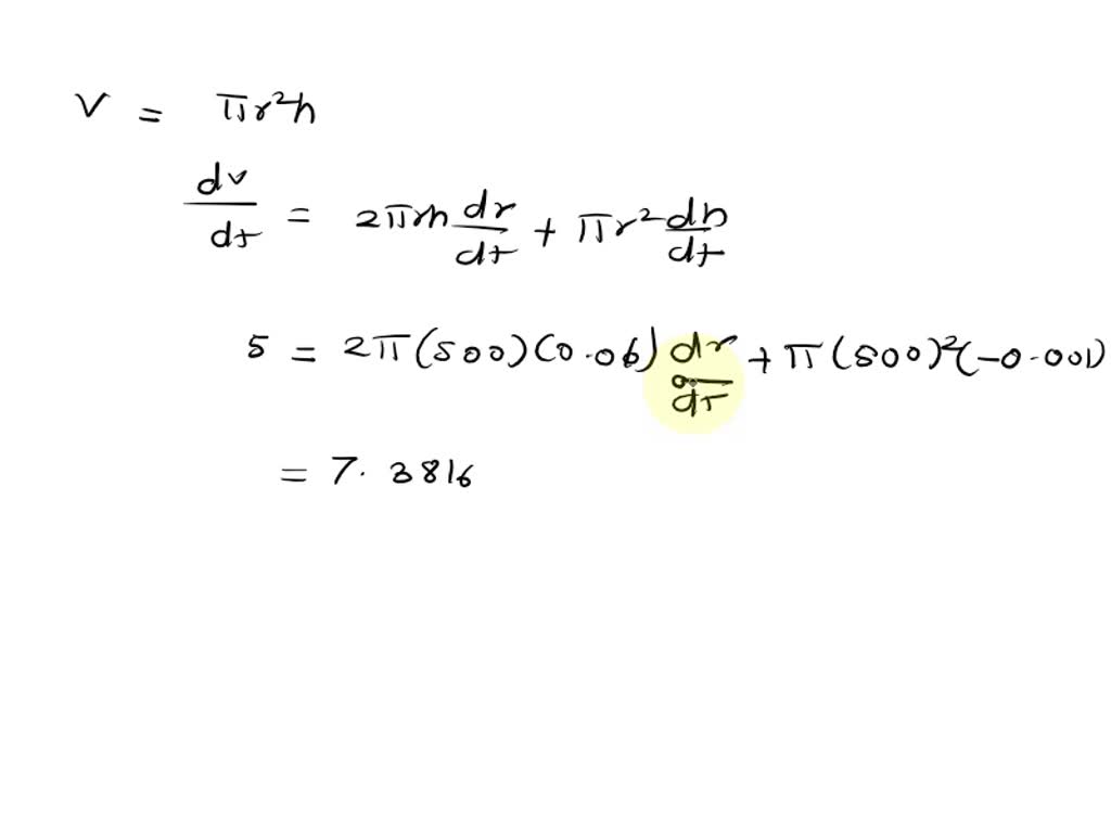 SOLVED: Oil is leaking from a pipeline on the surface of a lake and forms an oil slick whose ...