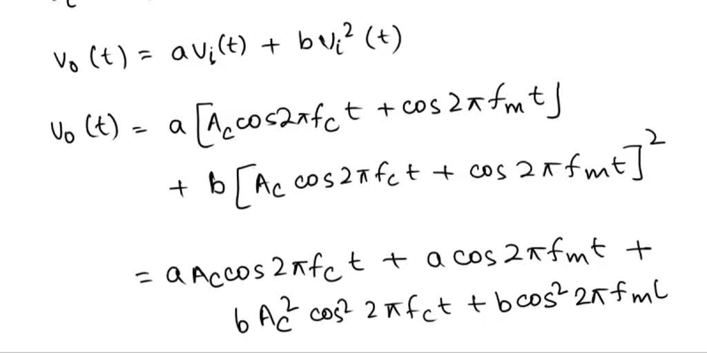 SOLVED: Exercise 4: The following block diagram represents an amplitude ...