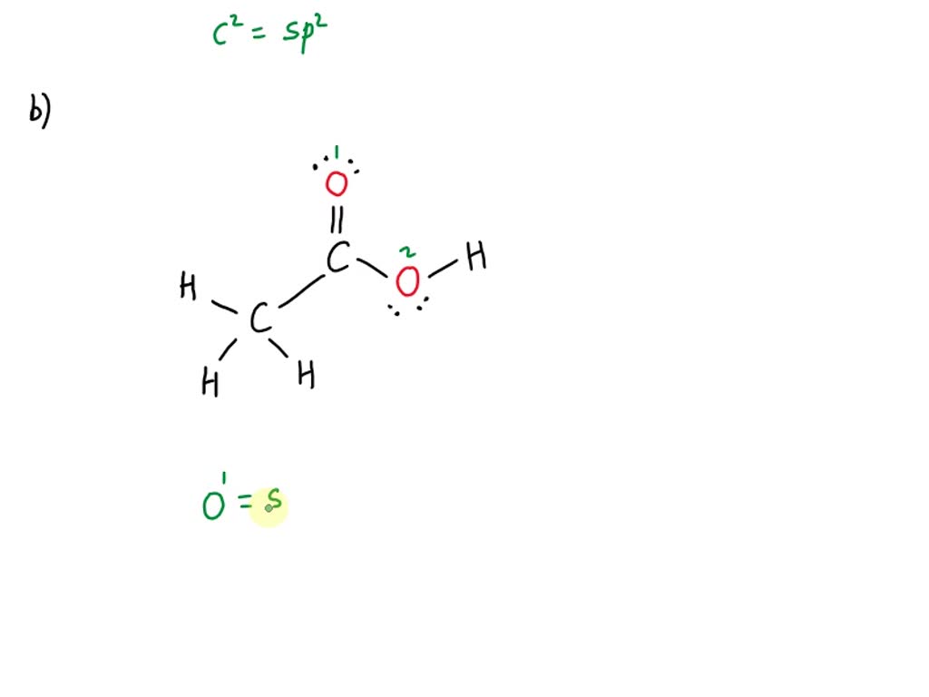 SOLVED: Consider the Lewis structure for acetic acid, which is known as ...