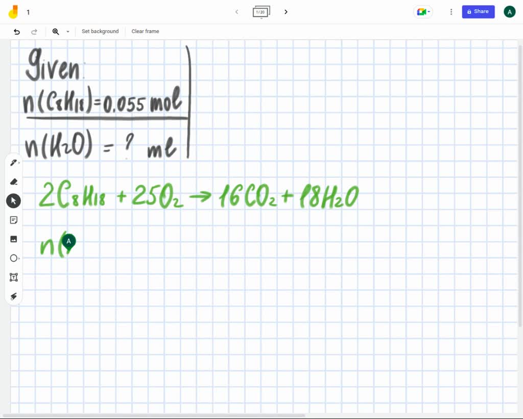 A major component of gasoline is octane C8H18 . When liquid octane is ...