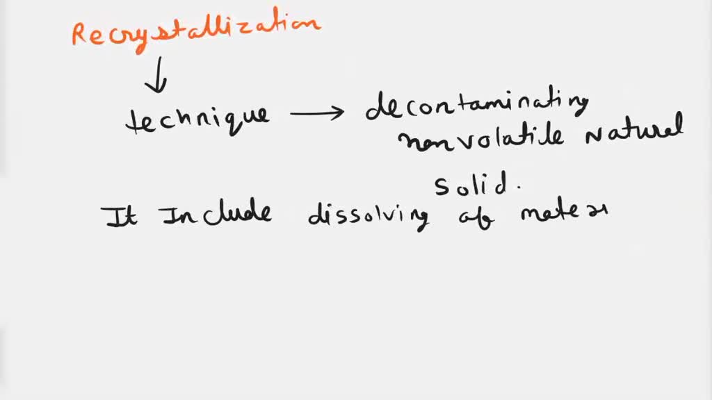 What are the criteria in selecting a good recrystallization solvent ...