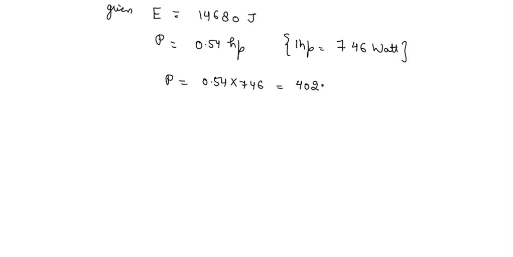 SOLVED: The power to a device is 40 joules per second ((J)/(s)). How ...