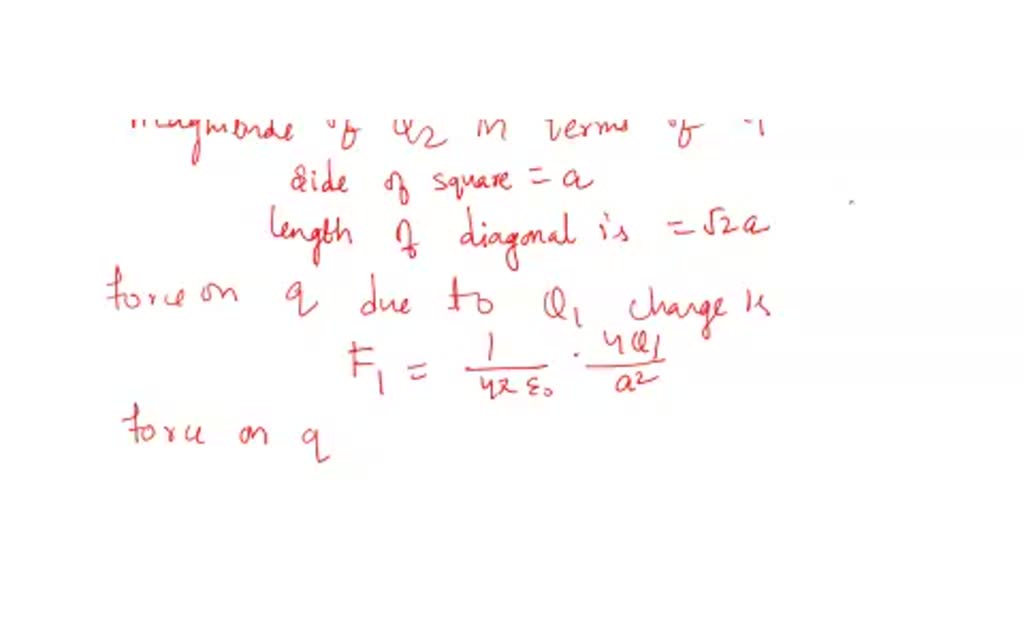 SOLVED: Four particles are arranged at the corners of a square, as ... SOLVED: Four particles are arranged at the corners of a square, as ...
