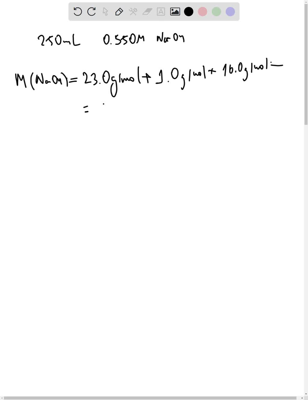 SOLVED: A solution of sodium hydroxide in water can be used to break down oils and fats into ...