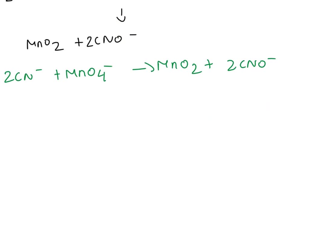 SOLVED: Balance the following Oxidation-Reduction Reactions: In basic ...