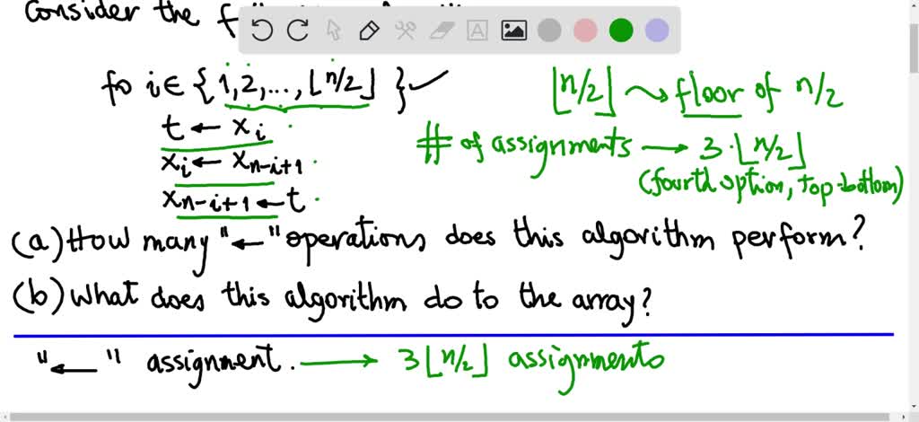 Solved A Given An Array Called A Provide Pseudocode To Insert An Element X At Location Loc 7385