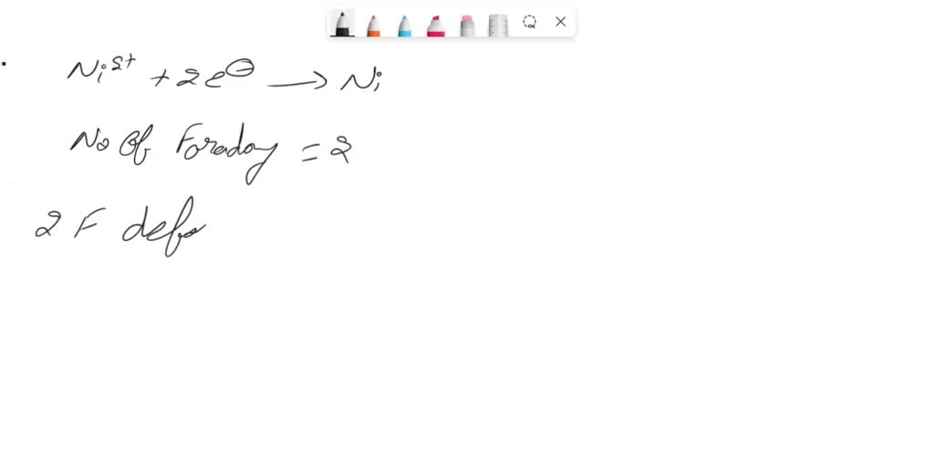SOLVED: In the electroplating of nickel, 0.200 faraday of electrical ...
