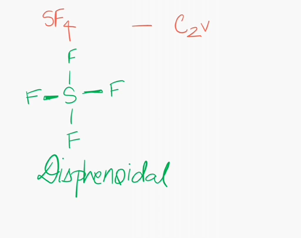 SOLVED: How to draw the SALC for the compound SF4. It is known that it ...