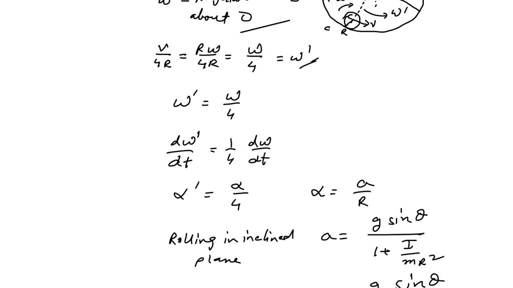 SOLVED: A solid sphere (radius ) rolls without slipping in a ...